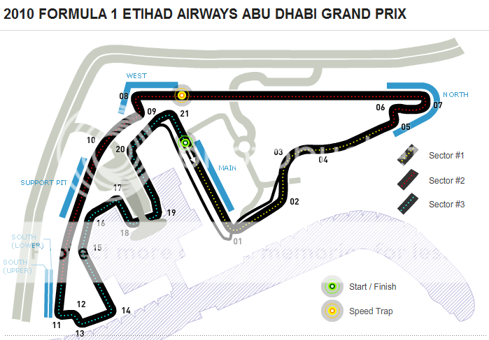 F1 2010 - Track Guide: Yas Marina - Abu Dhabi | OverTake.gg
